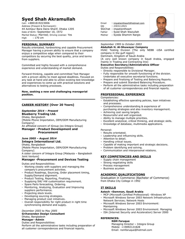 CV -Syed Shah Akramullah-26Nov2015 | DOC