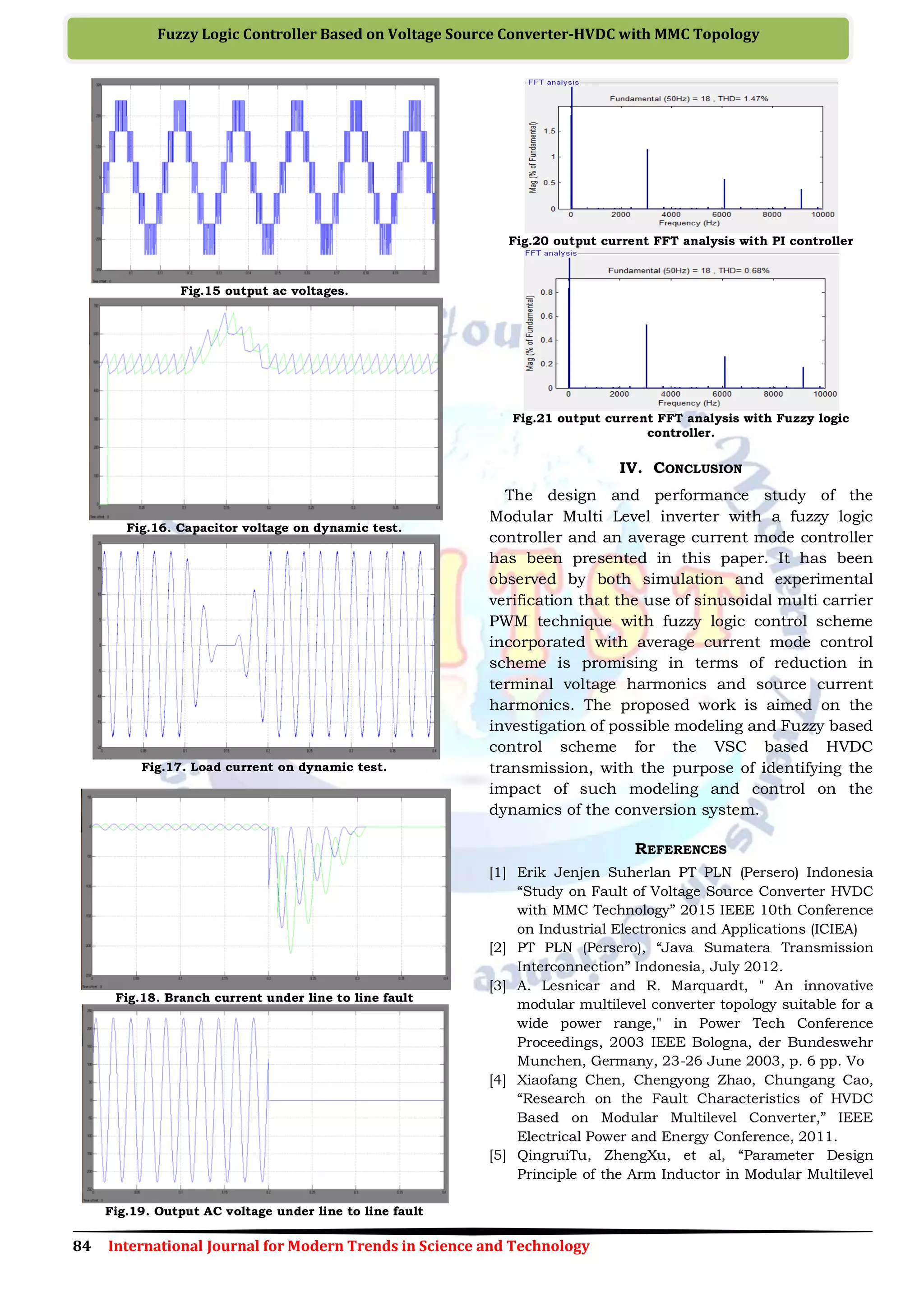 Fuzzy Logic Controller Based on Voltage Source Converter-HVDC with MMC Topology | PDF | Radio ...