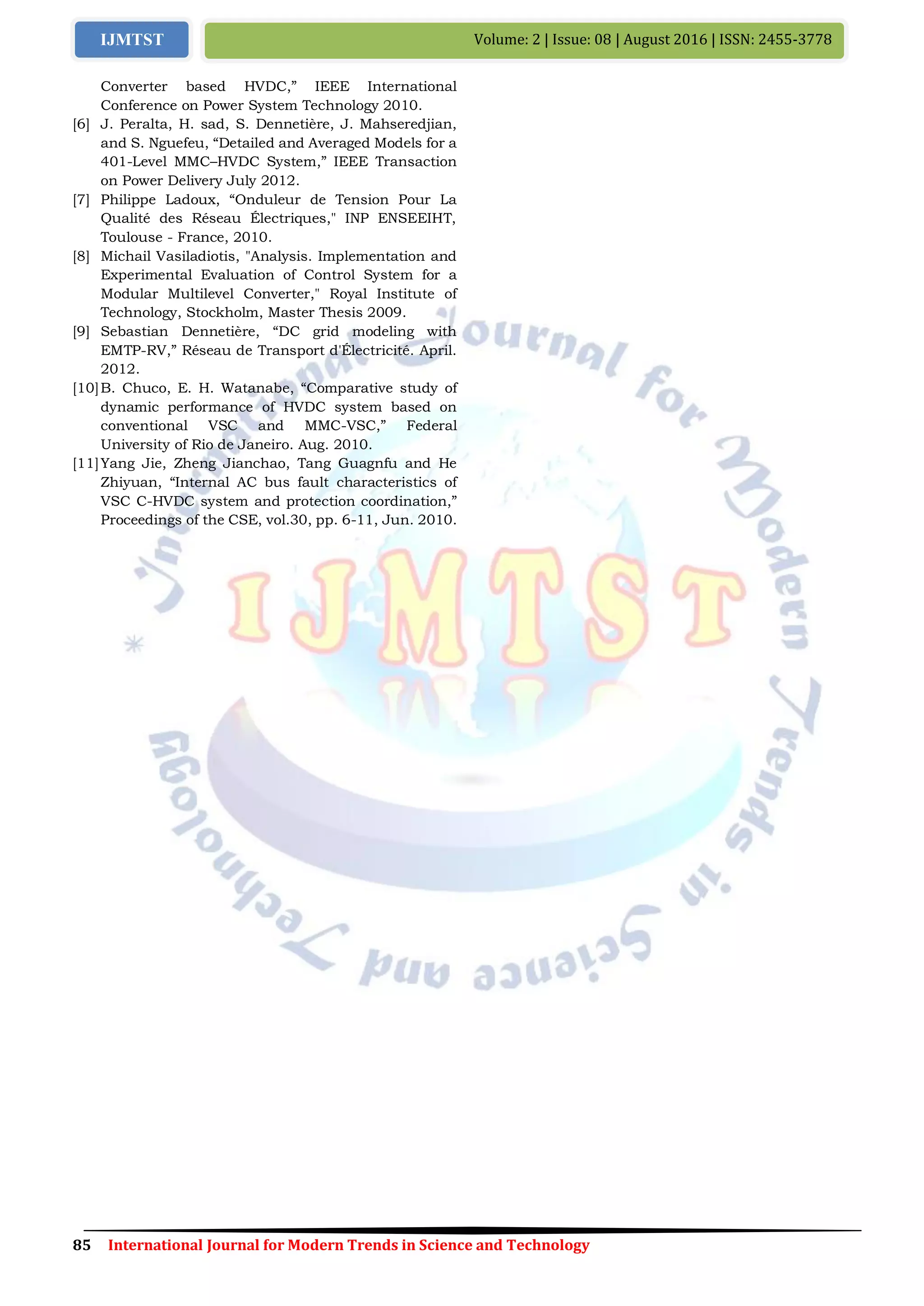 Fuzzy Logic Controller Based on Voltage Source Converter-HVDC with MMC Topology | PDF | Radio ...