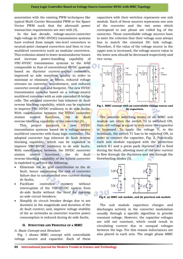 Fuzzy Logic Controller Based on Voltage Source Converter-HVDC with MMC Topology | PDF | Radio ...
