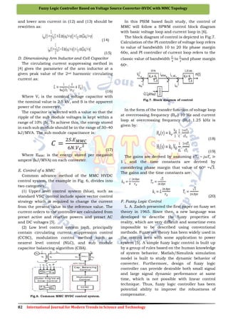 Fuzzy Logic Controller Based on Voltage Source Converter-HVDC with MMC Topology | PDF | Radio ...