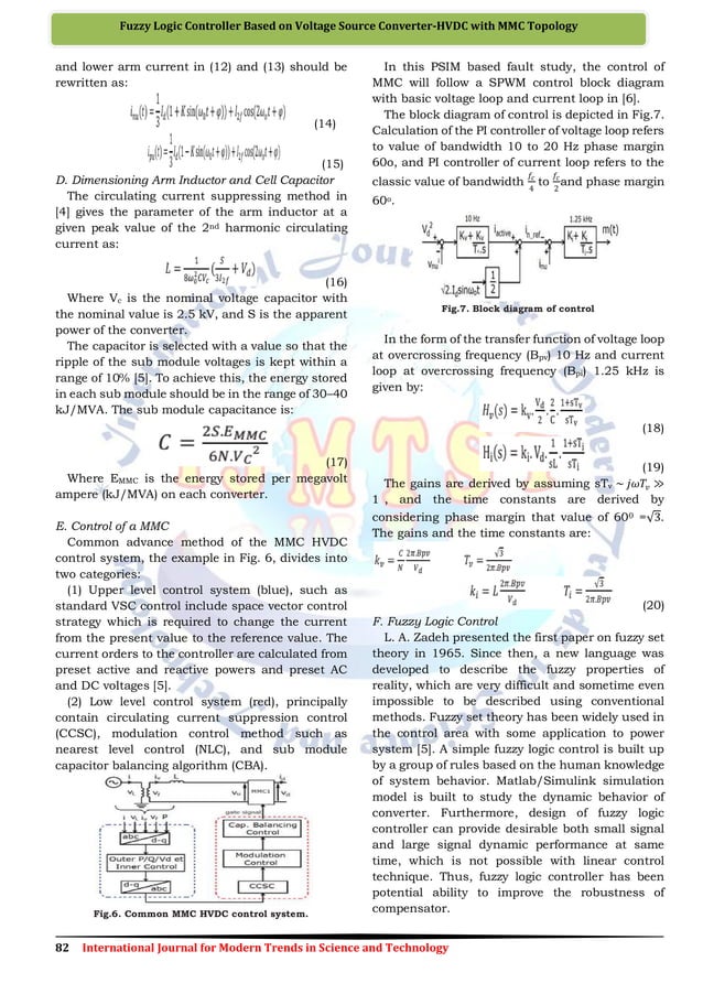 Fuzzy Logic Controller Based on Voltage Source Converter-HVDC with MMC Topology | PDF | Radio ...