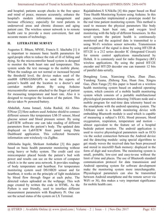 Real Time Health Monitoring System: A Review | PDF