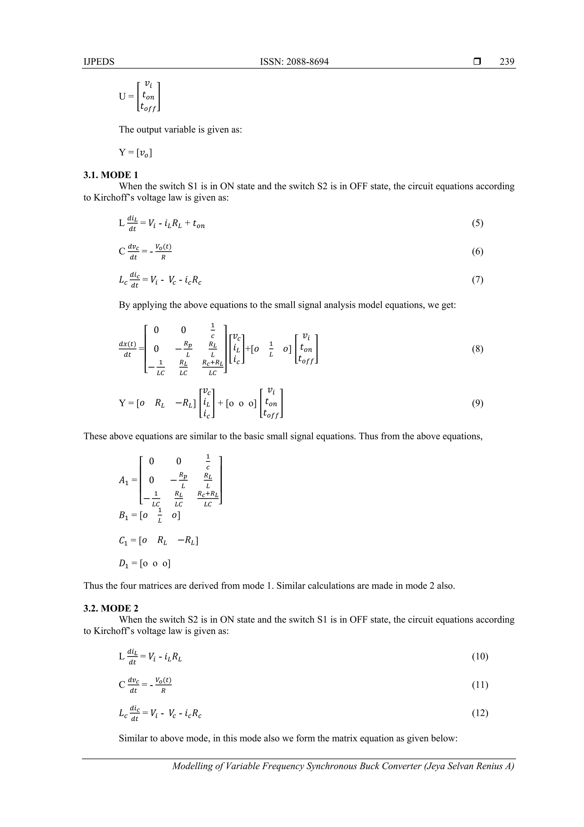 Modelling Of Variable Frequency Synchronous Buck Converter Pdf