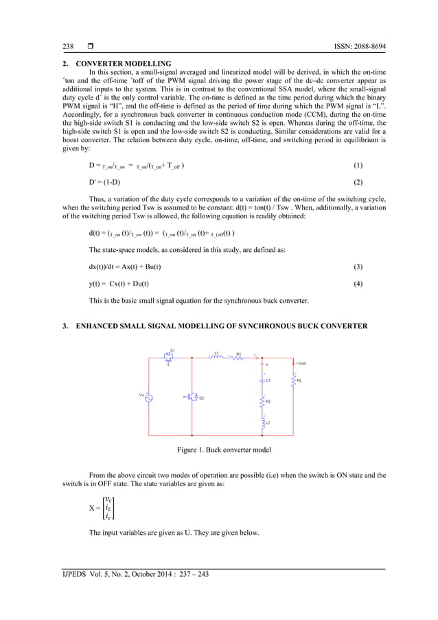 Modelling of Variable Frequency Synchronous Buck Converter | PDF