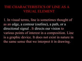 12a the visual elements -line -1 | PPT