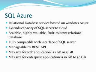 Microsoft Azure | PPTX | Cloud Computing | Internet