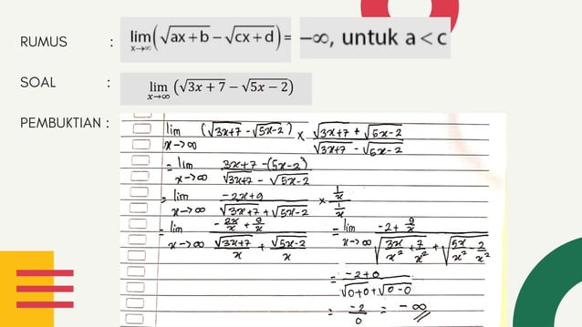 12 A1 kelompok 4 : Limit Tak Hingga Bentuk Akar | PDF