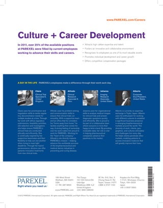 WhyWorkAtParexel | PDF