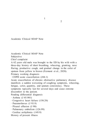 12Academic Clinical SOAP Note | DOCX