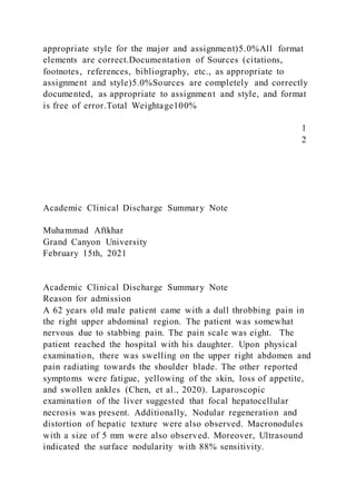 12Academic Clinical SOAP Note | DOCX