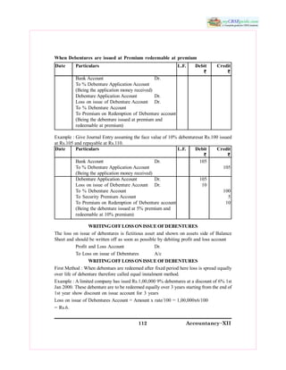 12 accountancy notes_ch08_company_accounts_issue_of_debentures_01 | PDF