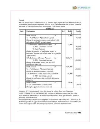 12 accountancy notes_ch08_company_accounts_issue_of_debentures_01 | PDF