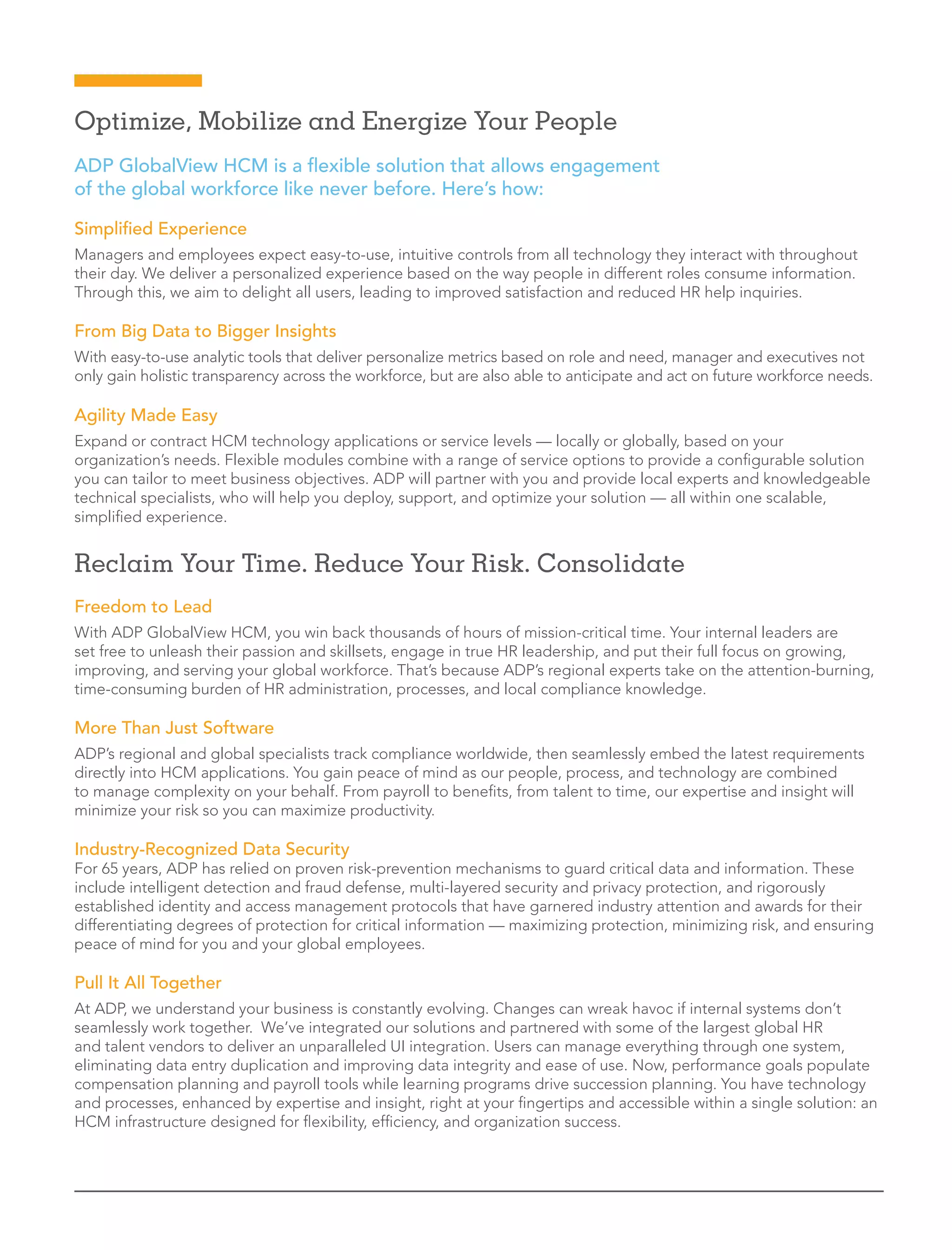 One Globalview Facilitating HCM | PDF