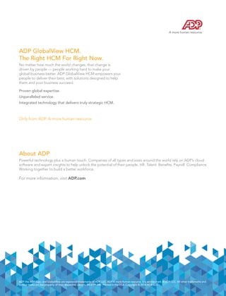 One Globalview Facilitating HCM | PDF