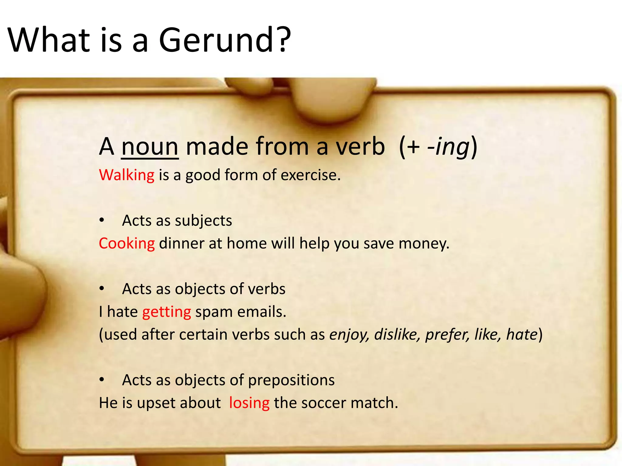 12 a gerunds | PPTX