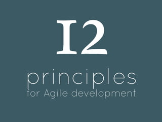 12 principles for agile | PDF