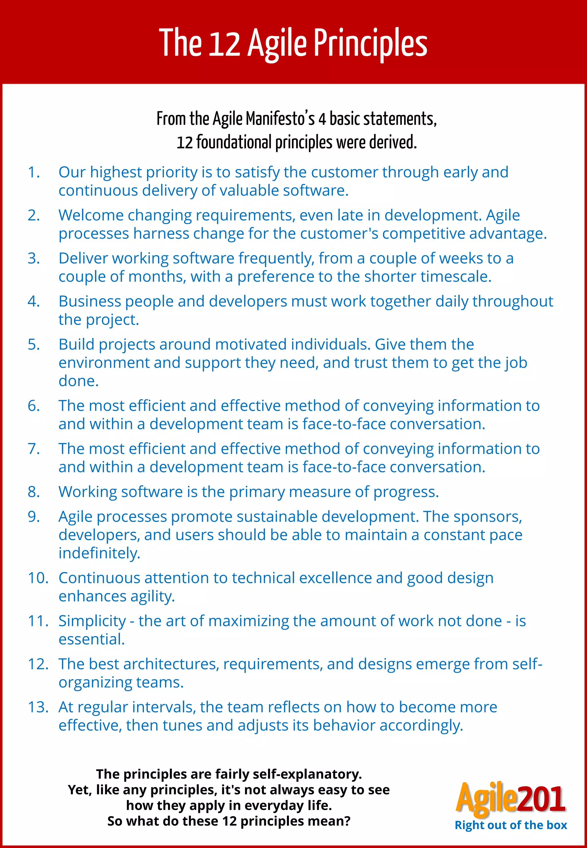 The 12 Agile Principles | PPTX