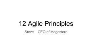 12 agile principles | PPT