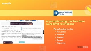 12 AI Paraphrasing Tools and Tips on How to Use Them.pdf