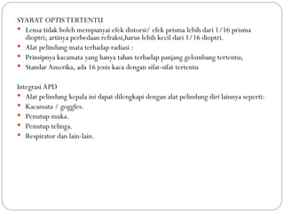 Alat pelindung diri ppt untuk pengenalan | PPT