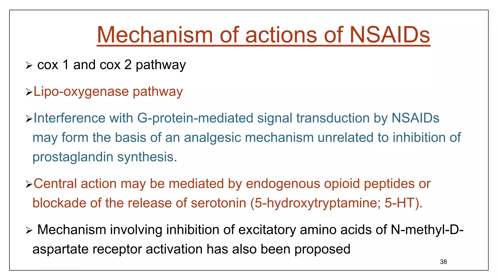 analgesics and anti inflammatory drugs - Session 1 | PPTX