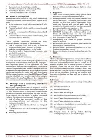 Analysis of Frauds in Indian Banking Sector | PDF | Crime & Harmful Acts to Individuals, Society ...