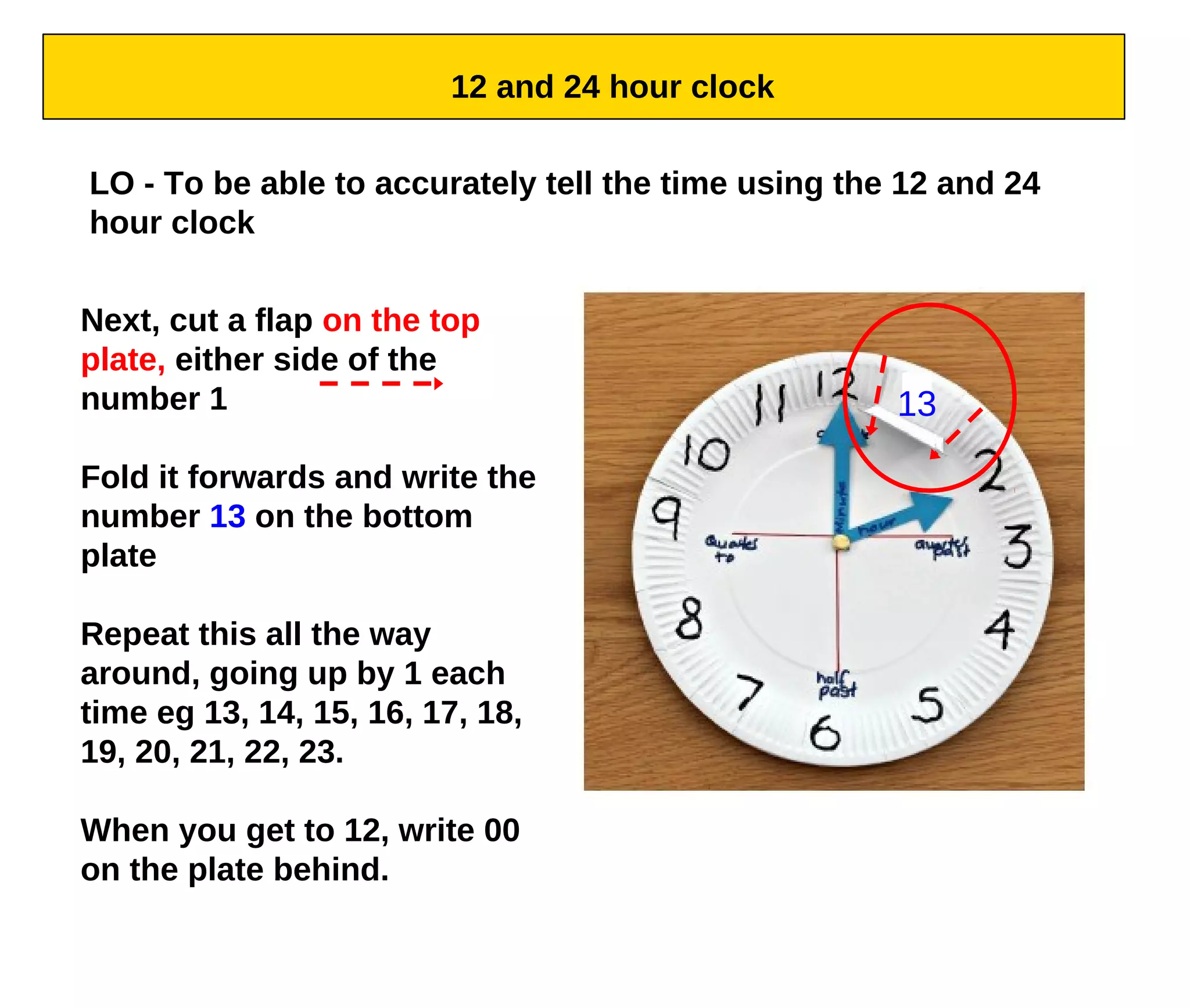 12 and 24 clock plate | PPT