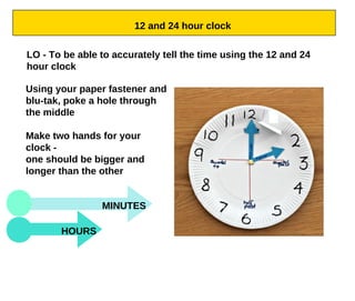 12 and 24 clock plate | PPT