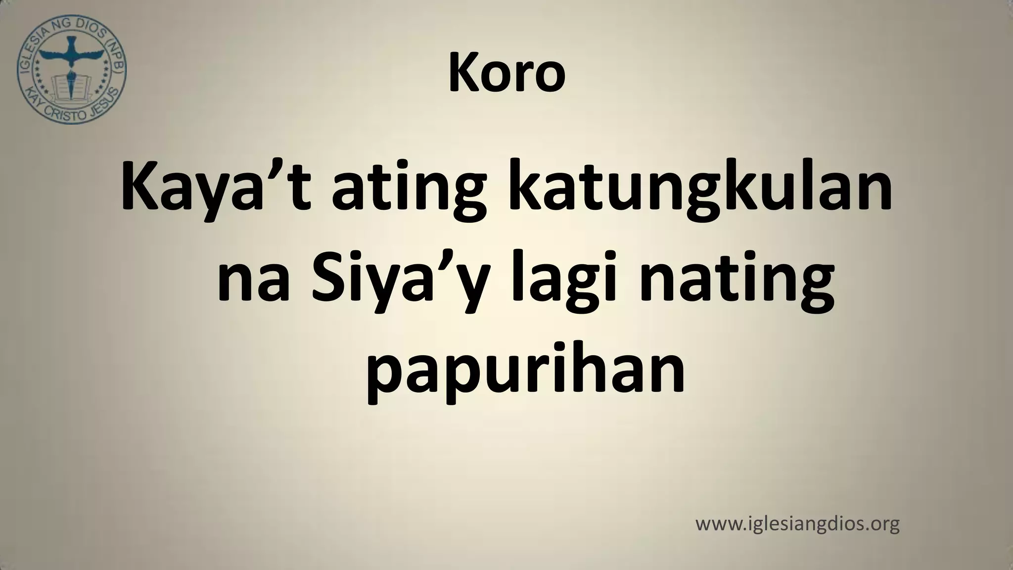 12 ang ating katungkulan | PPSX