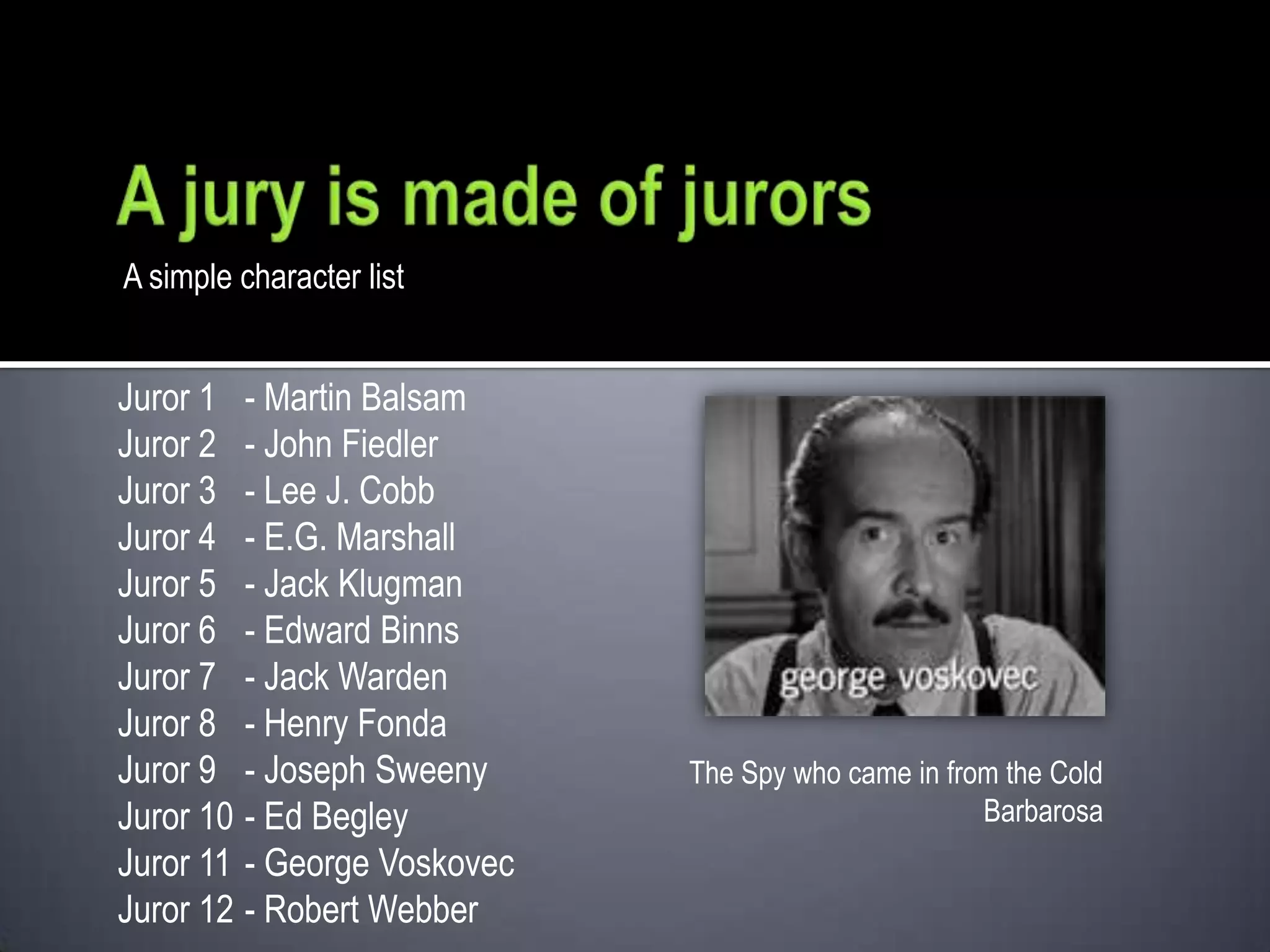12 angry men esl film presentation | PPTX