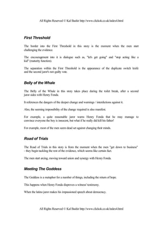 12 Angry Men (1957) story structure using hero's journey | PDF