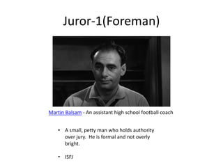 Juror Number 1 In 12 Angry Men