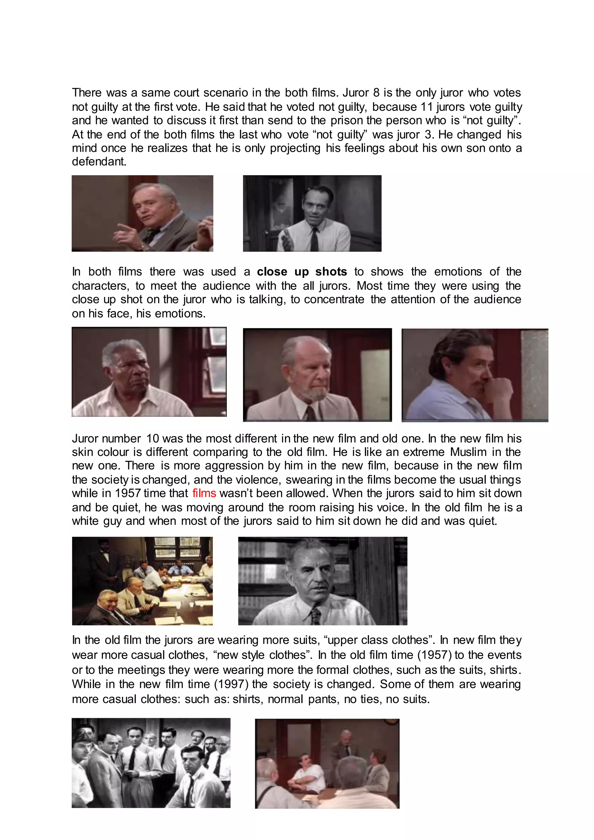 12 Angry Men Comparison | DOCX