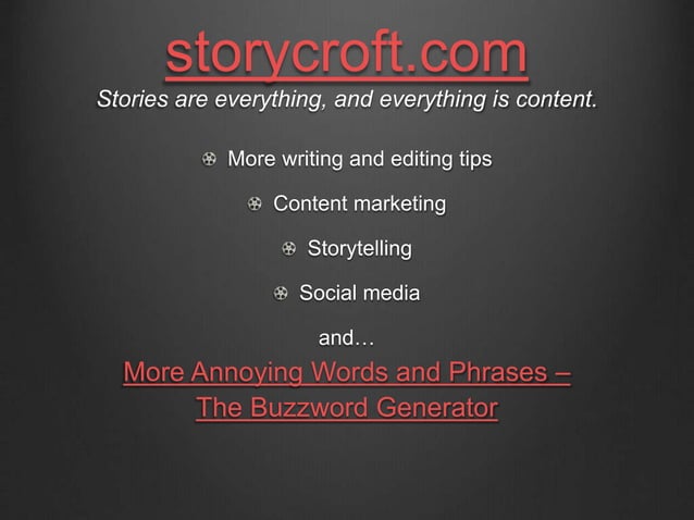 12 annoying words and phrases | PPT