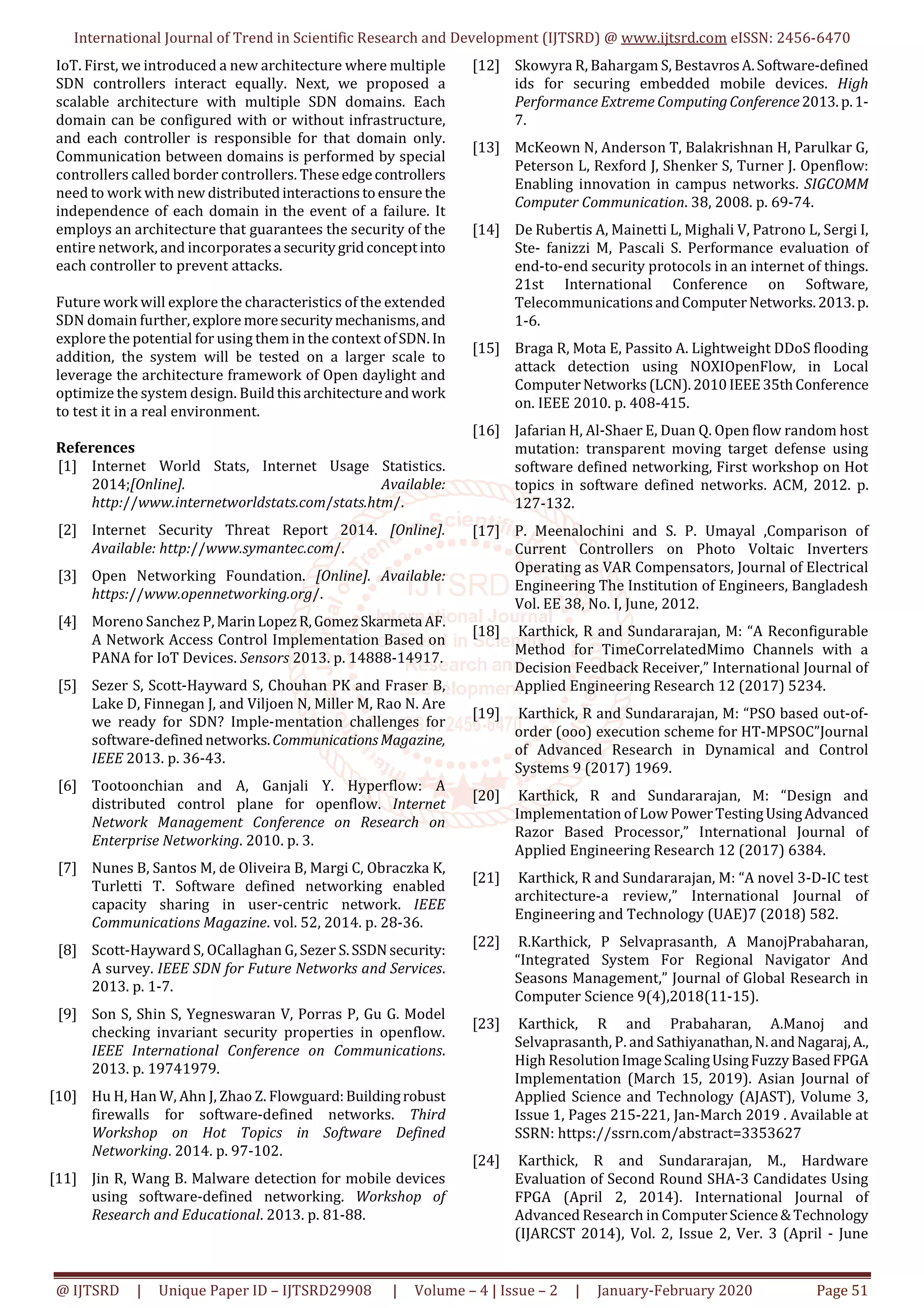 A Novel SDN Architecture for IoT Security | PDF | Operating Systems | Computer Software and ...