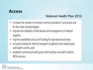 APO Independent State of Papua New Guinea Health System Review (Health ...