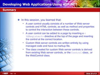 12 asp.net session17 | PPS | Web Design and HTML | Internet