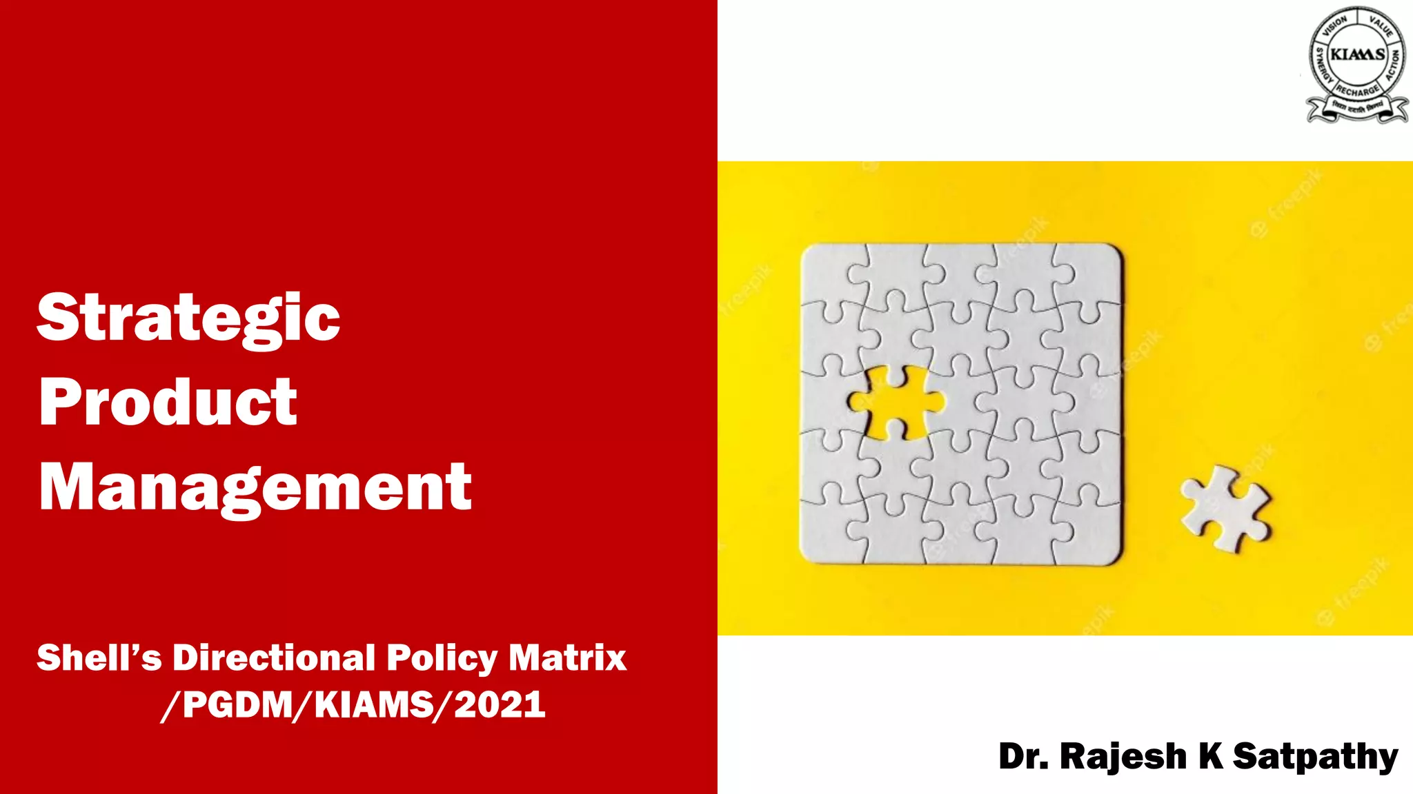 12A Strategic Product Management - Shell's Directional Policy Matrix | PDF