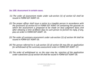 Assessment meaning and types in GST | PDF