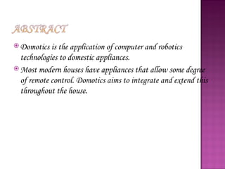 Domotics | PPT