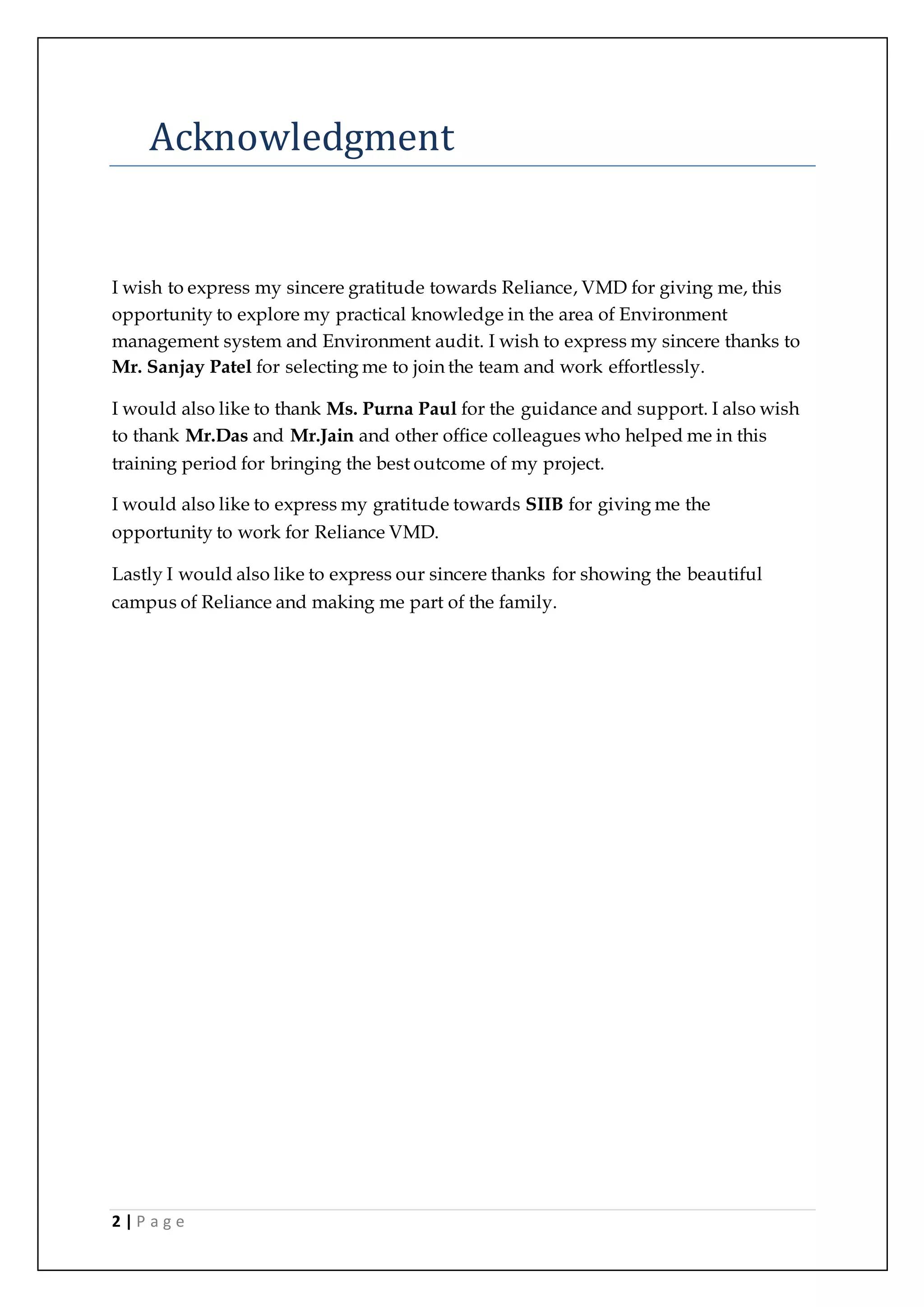 EMS SYSTEM Live Project(RIL) | DOCX