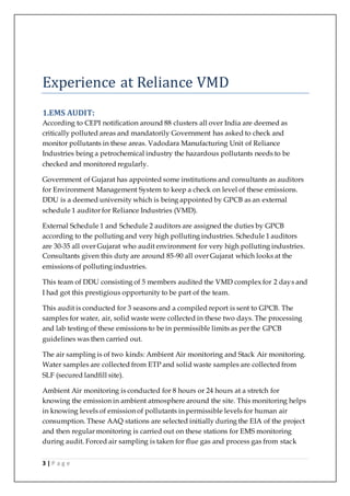 EMS SYSTEM Live Project(RIL) | DOCX