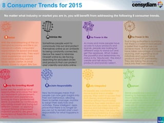 Overview Censydiam Consumer Trends 2015 - 2 pager | PDF