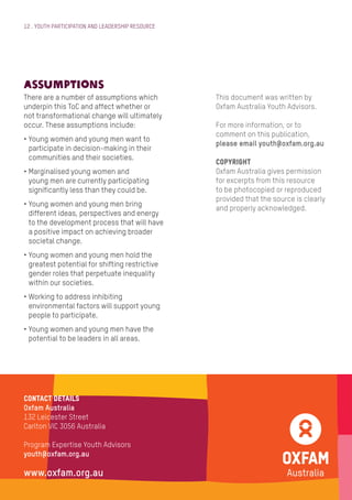 Oxfam Youth Participation_ToC_e-version(1) | PDF