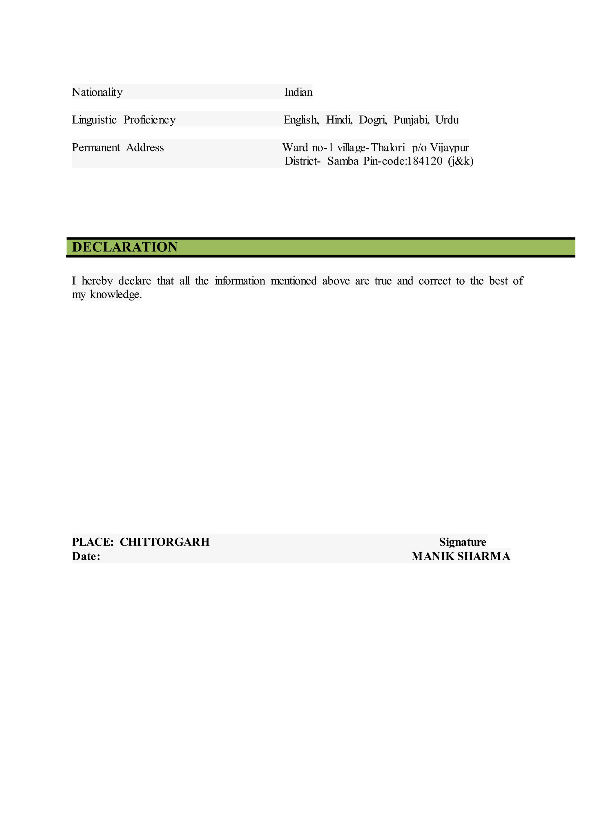 MANIK RESUME | DOCX
