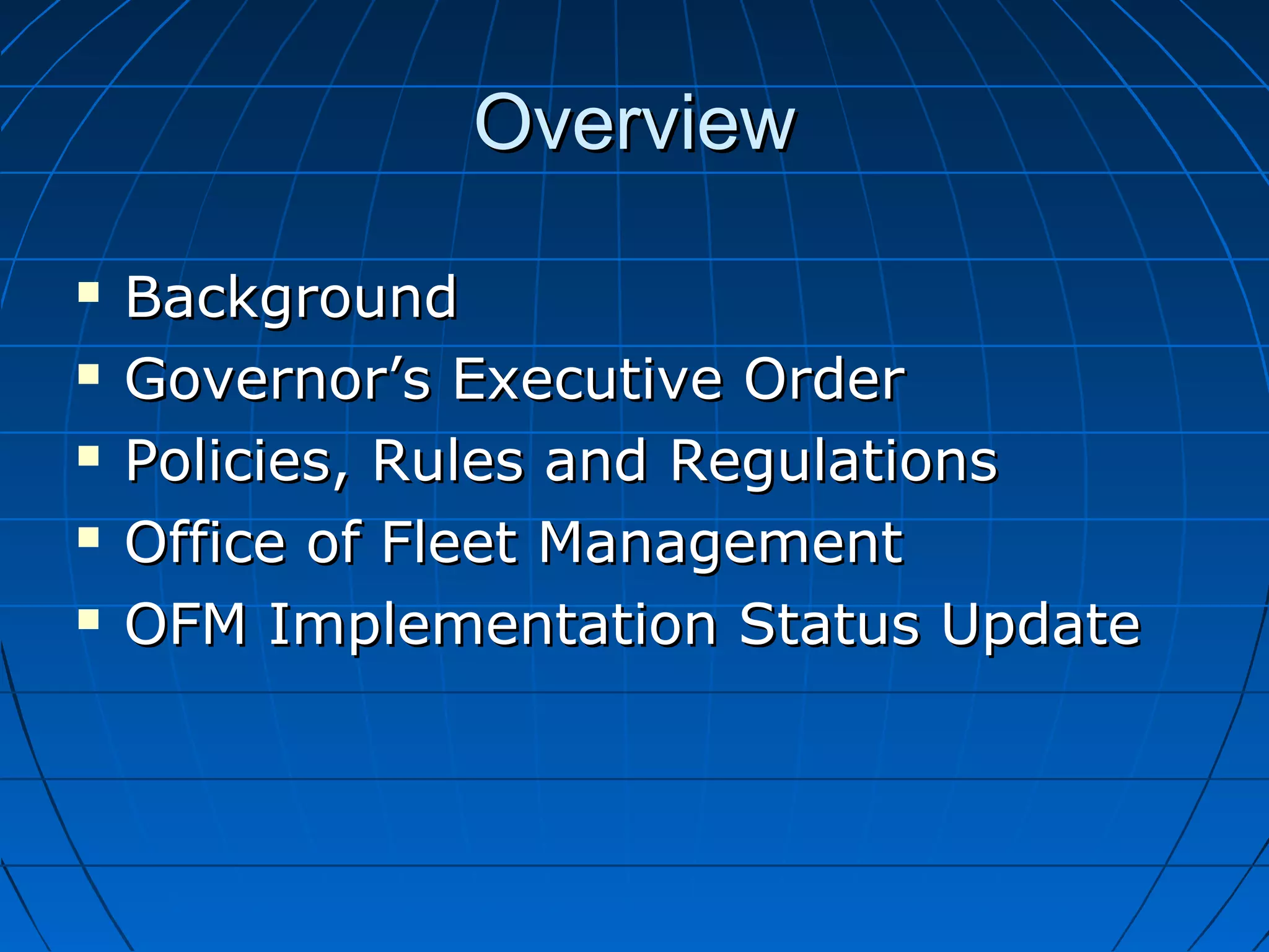 My OFM Presentation | PPT