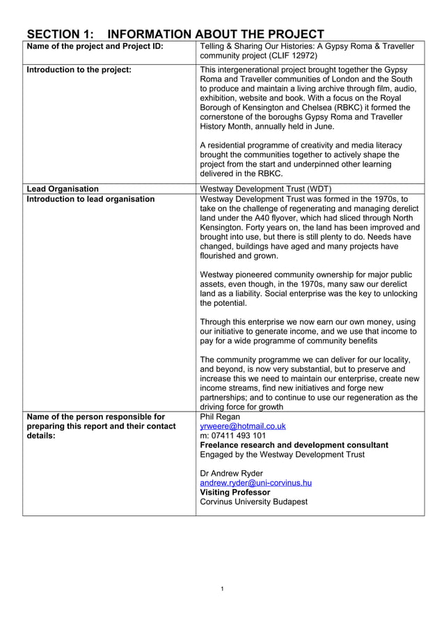 FINAL EVALUATION REPORT - NIACE CLIF | PDF