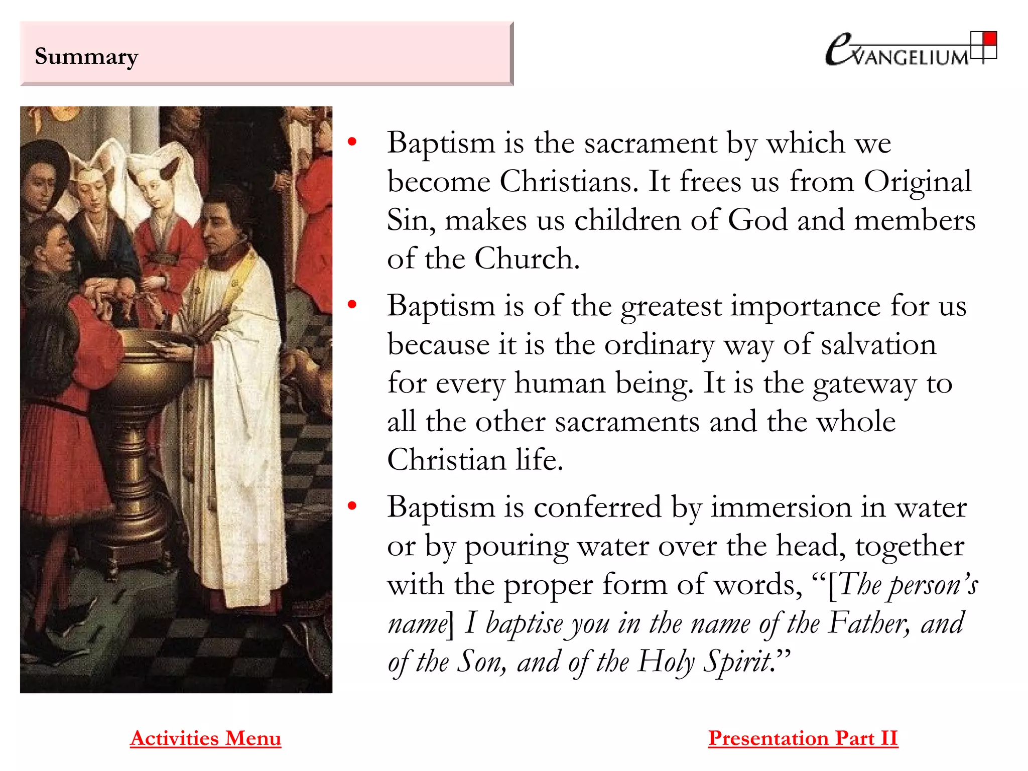 baptism and confirmation | PPT