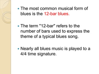 12 bars blues | PPTX